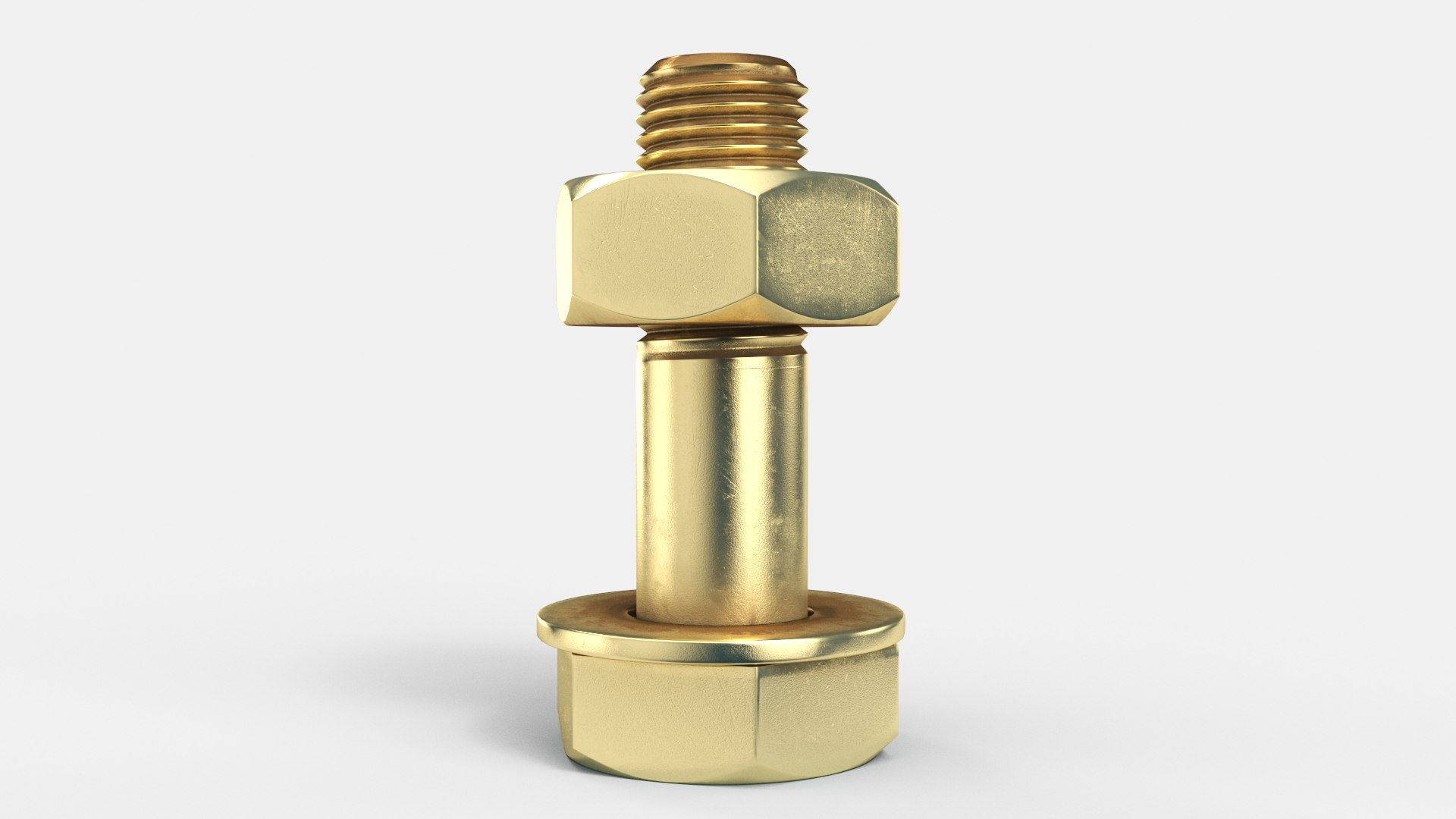 Gold Hex Bolt 3D Model - TurboSquid 2116159