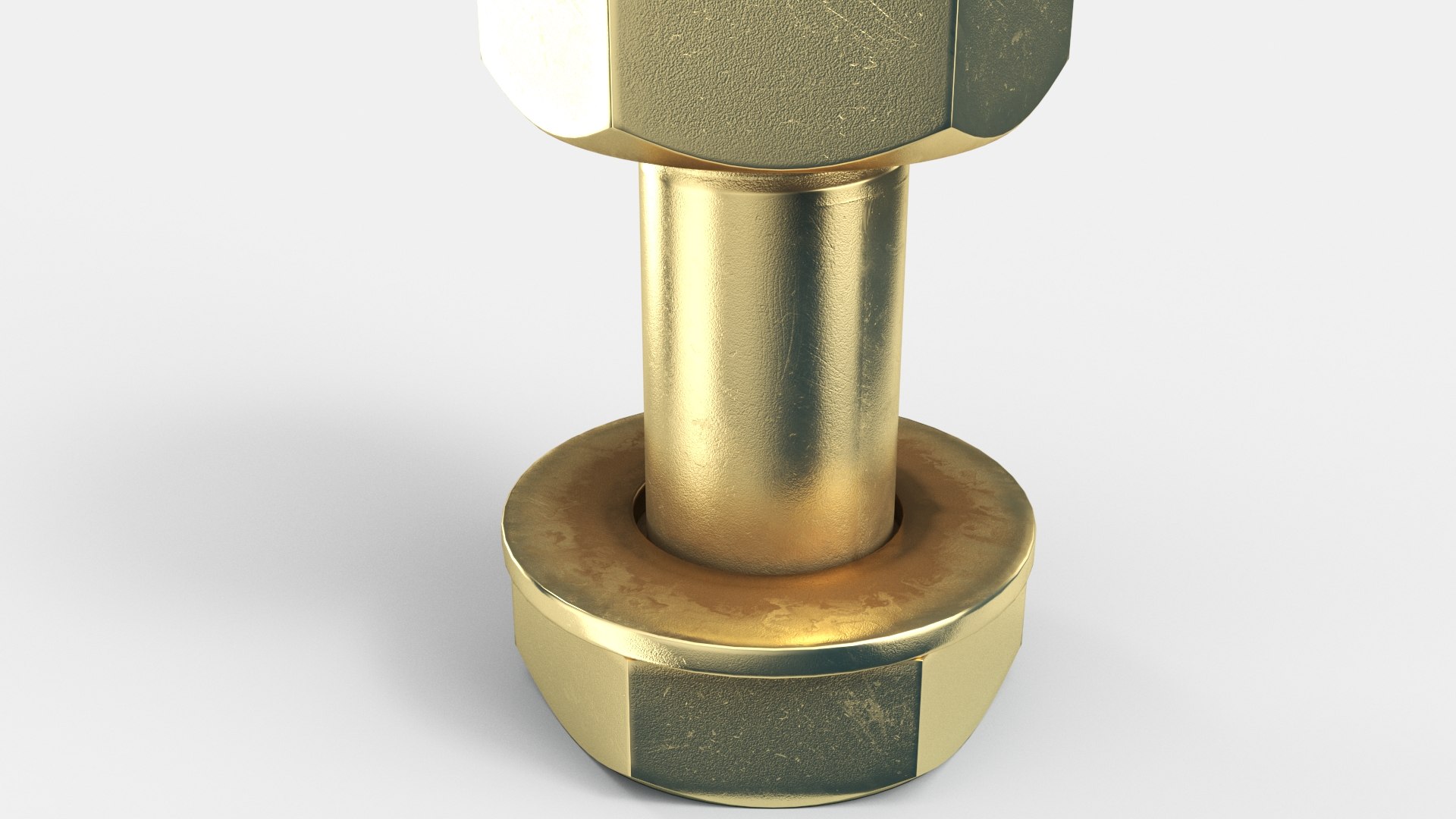 Gold Hex Bolt 3D Model - TurboSquid 2116159