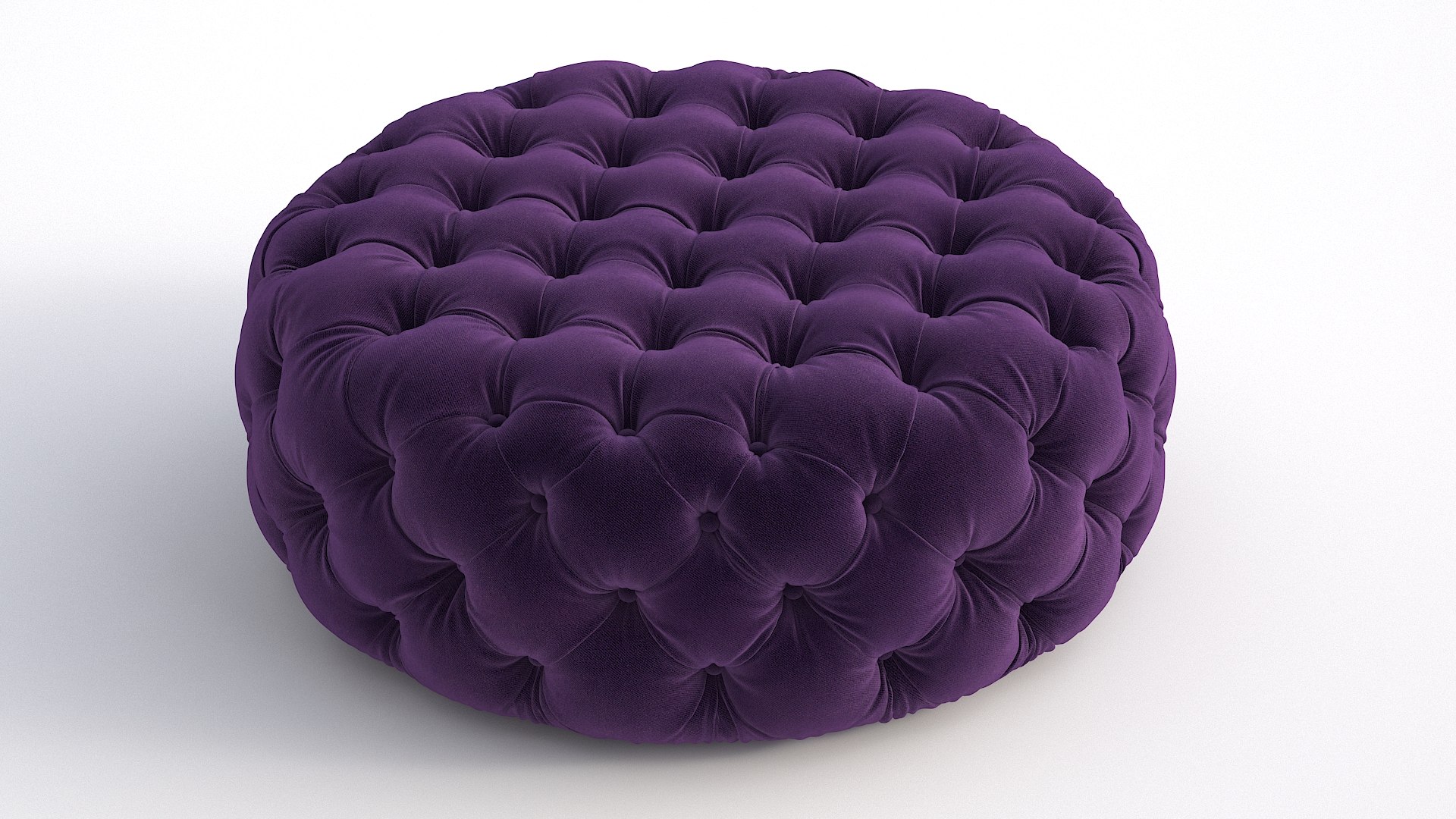 Pouf Chesterfield 3D model - TurboSquid 1841851