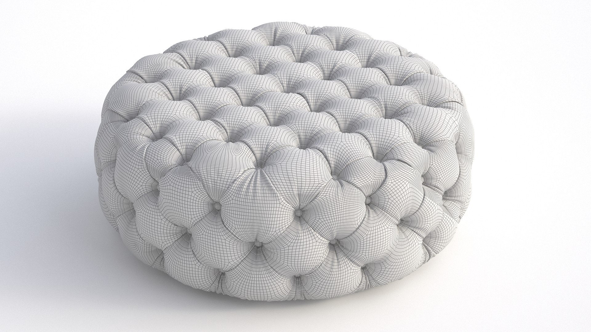 Pouf Chesterfield 3D model - TurboSquid 1841851
