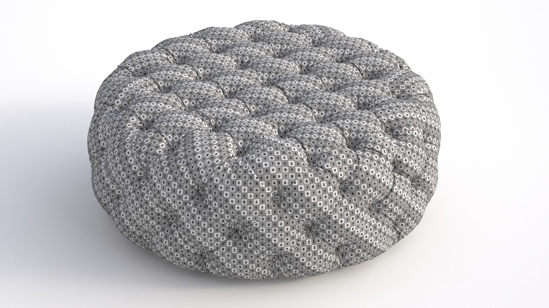 Pouf Chesterfield 3D model - TurboSquid 1841851