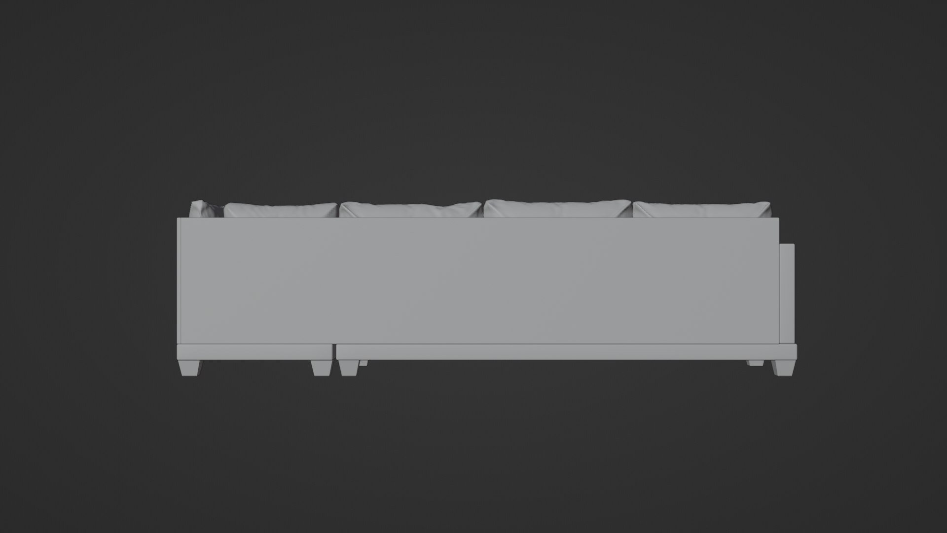 3D Simple Couch - TurboSquid 2240601