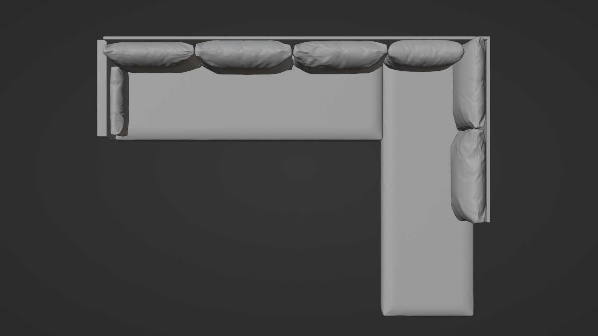 3D Simple Couch - TurboSquid 2240601