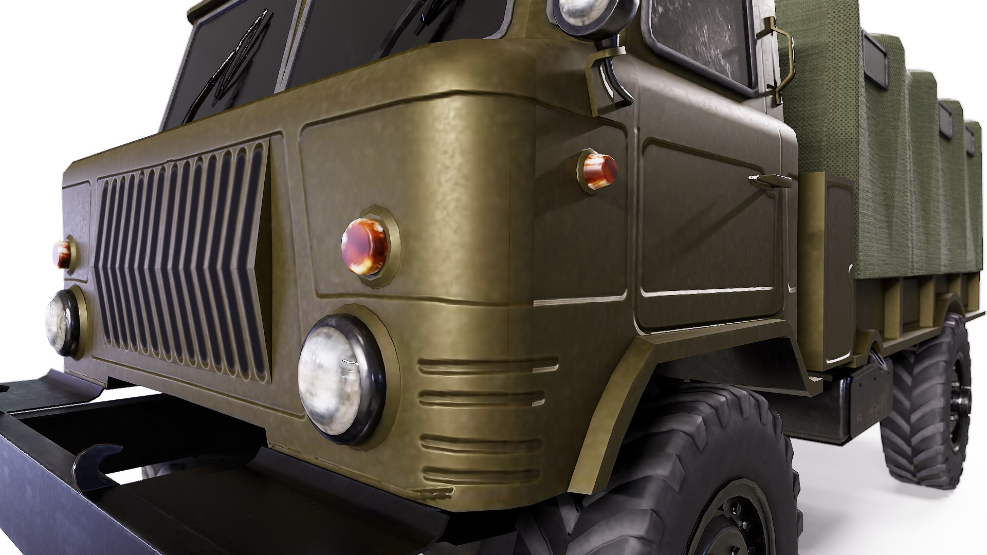 3D Truck Gaz 66 Model - TurboSquid 1834000