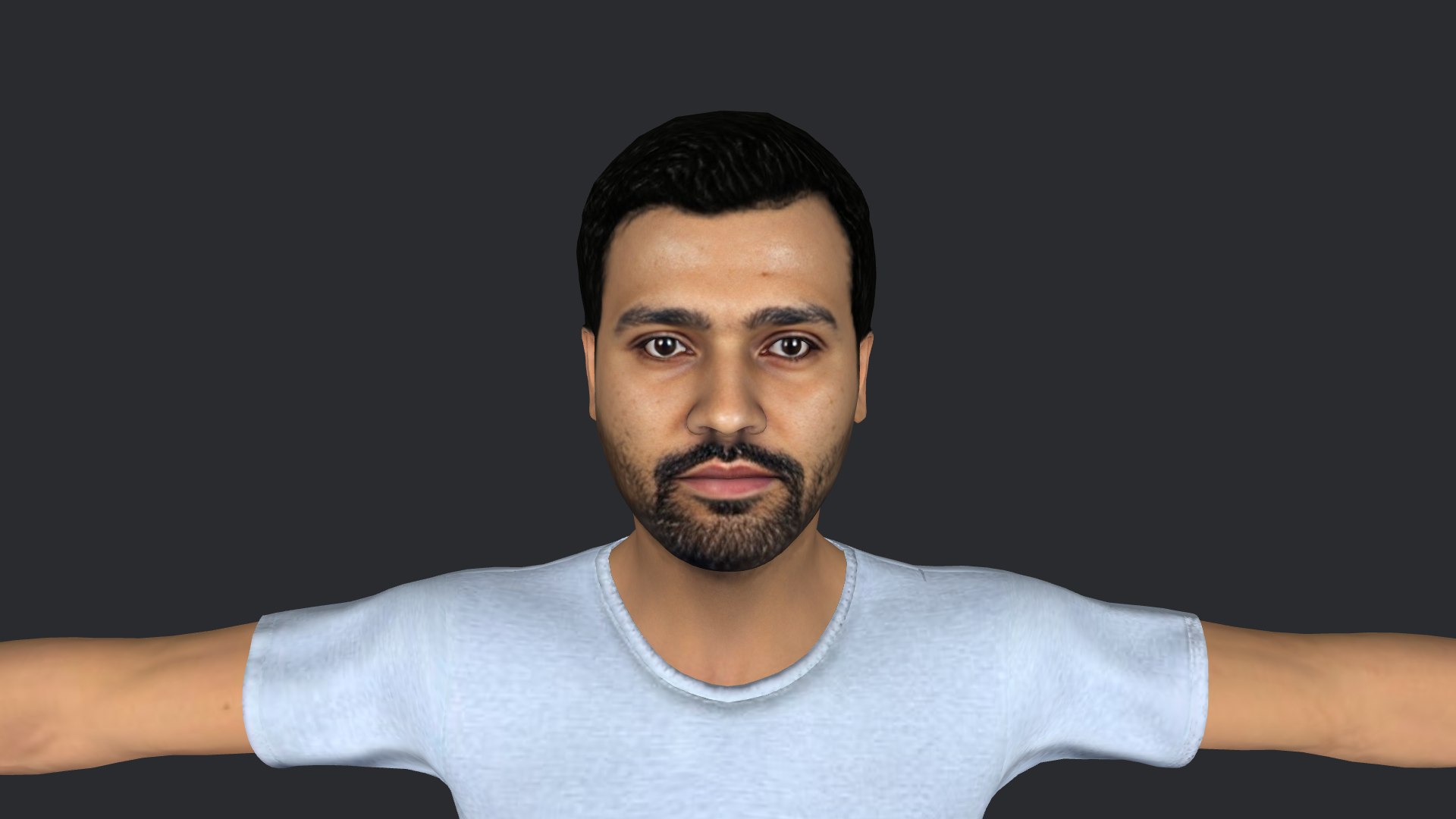 Rohit Sharma Hyper Realistic Full Body Fully Rigged Character 3D Model ...