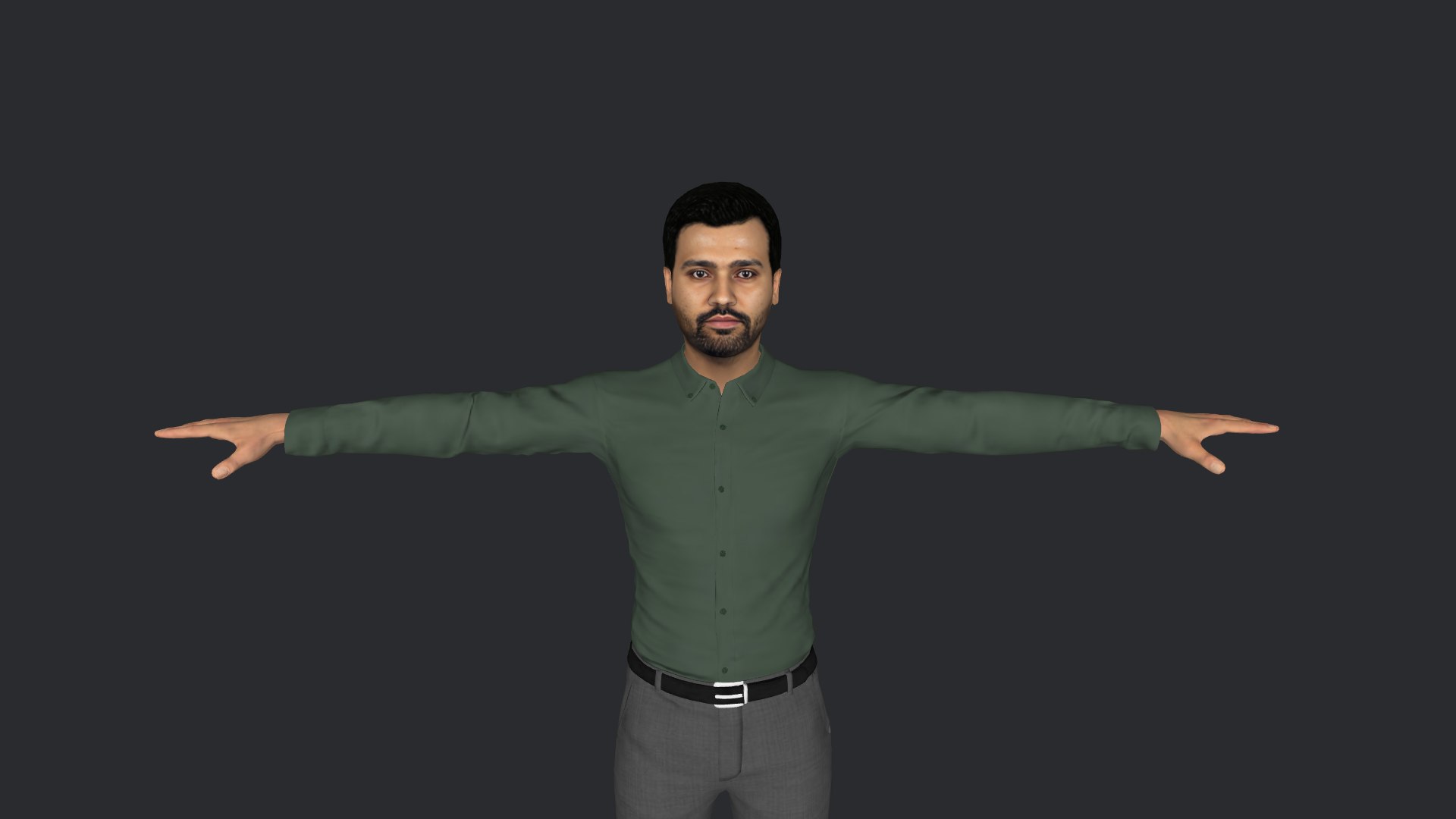 Rohit Sharma Hyper Realistic Full Body Fully Rigged Character 3D Model ...