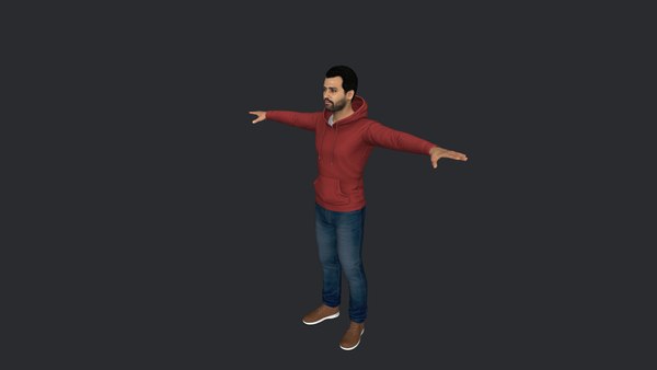 modelo 3d Rohit Sharma Personaje 3D hiperrealista de cuerpo completo y ...