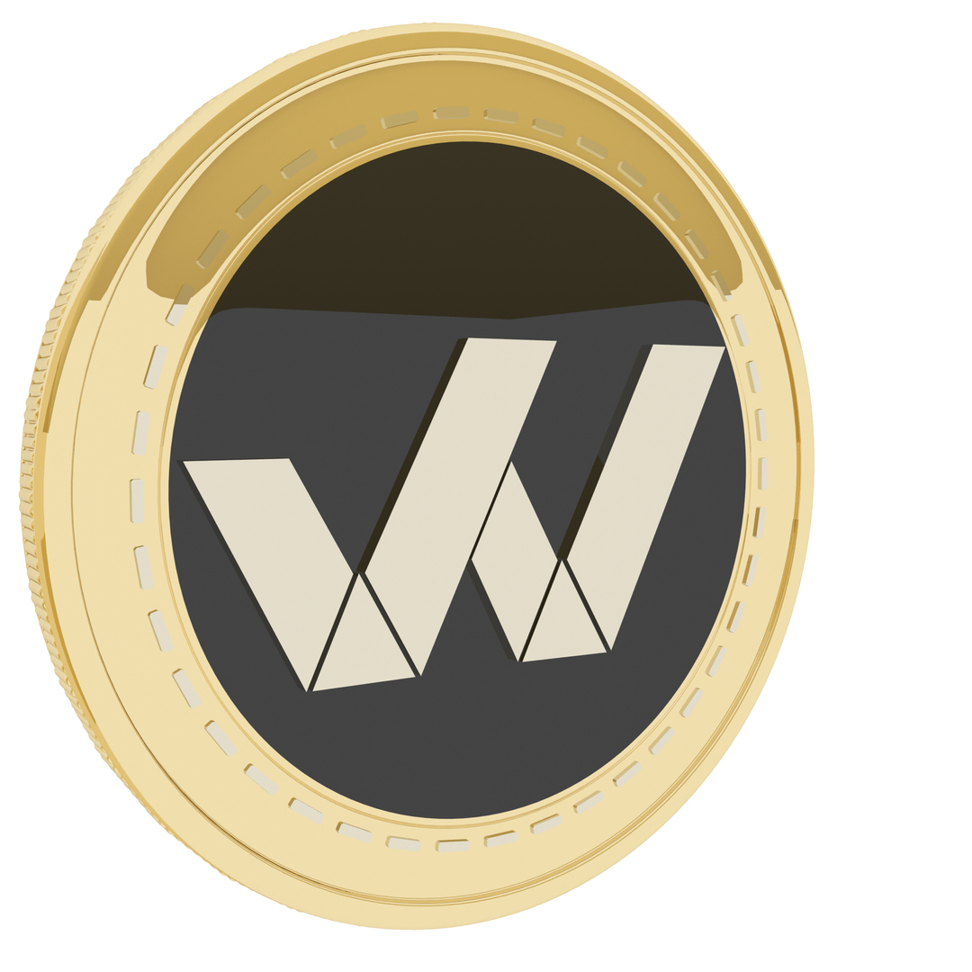 1World Cryptocurrency Gold Coin 3D - TurboSquid 1763492