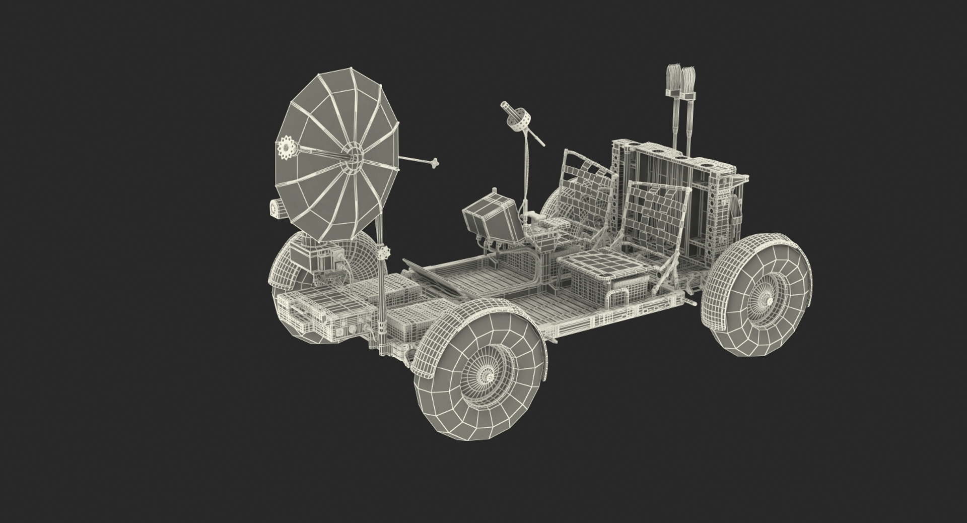 3D Model Lunar Roving Vehicle Apollo - TurboSquid 1268652