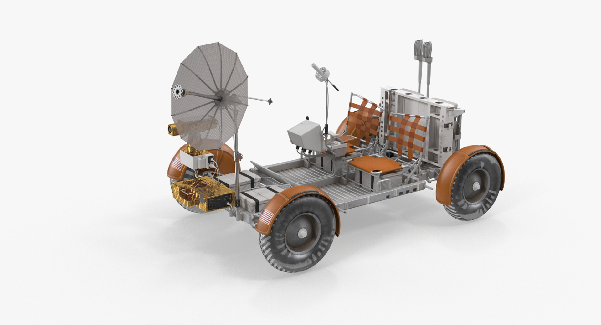 3D Model Lunar Roving Vehicle Apollo - TurboSquid 1268652