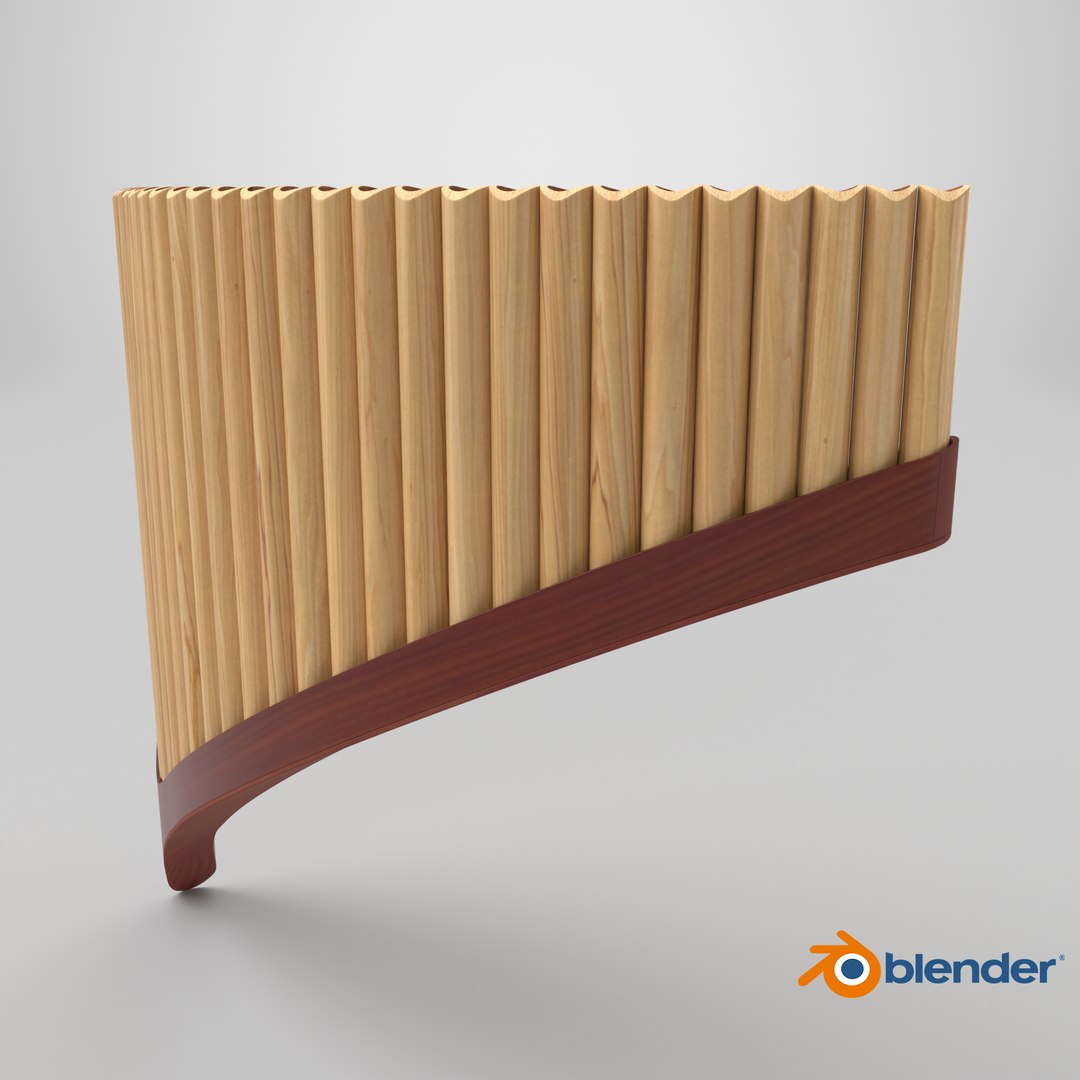 3D Pan Flute 25-pipe - TurboSquid 1801473