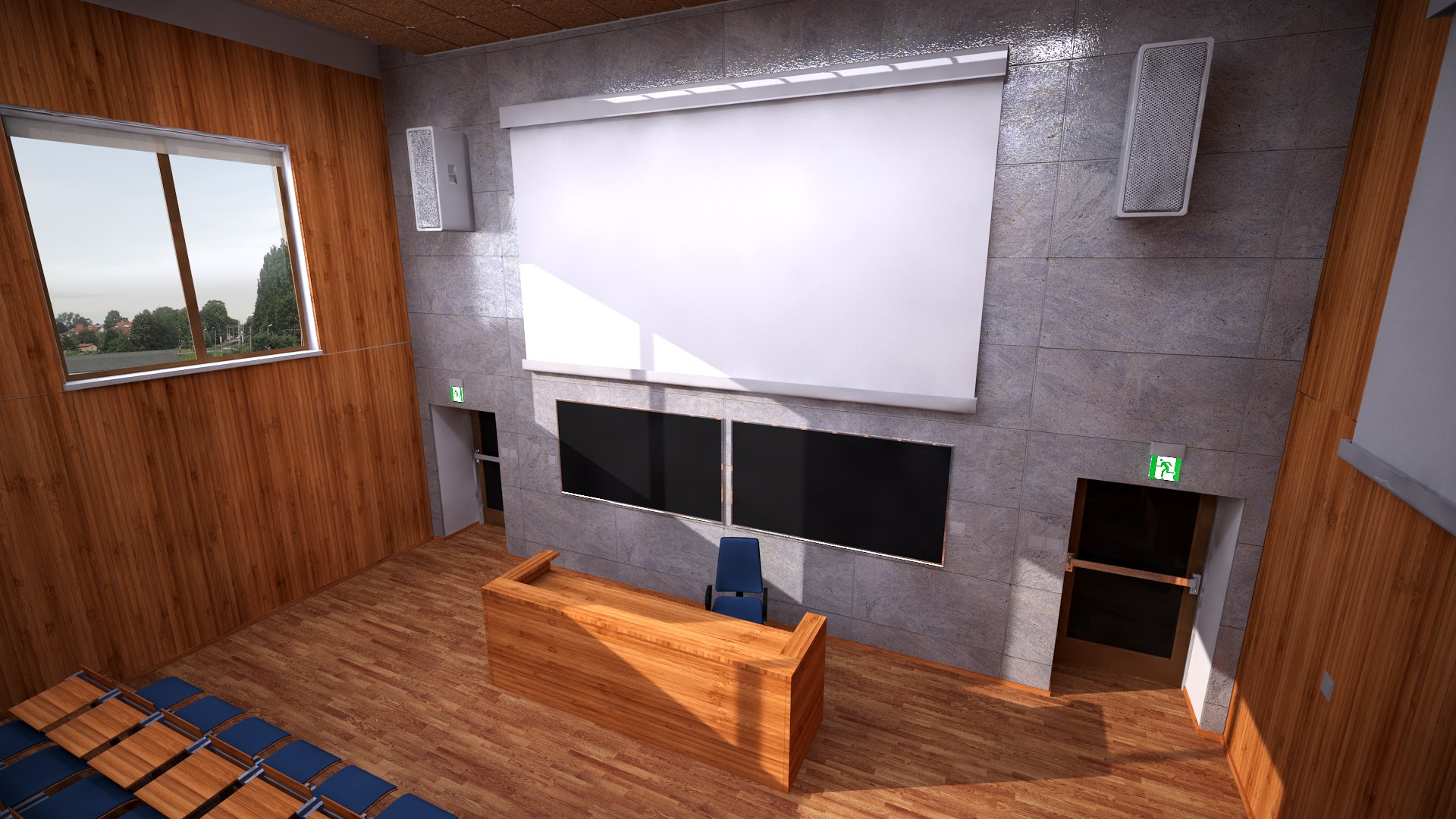 Lecture Hall 3D Model - TurboSquid 1496018