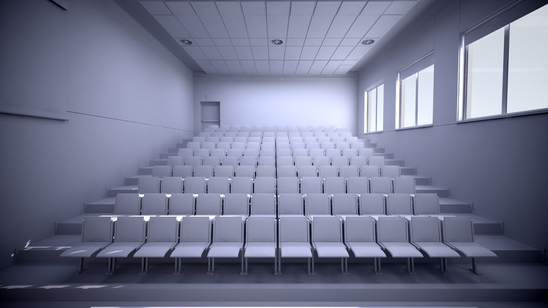 Lecture Hall 3D Model - TurboSquid 1496018