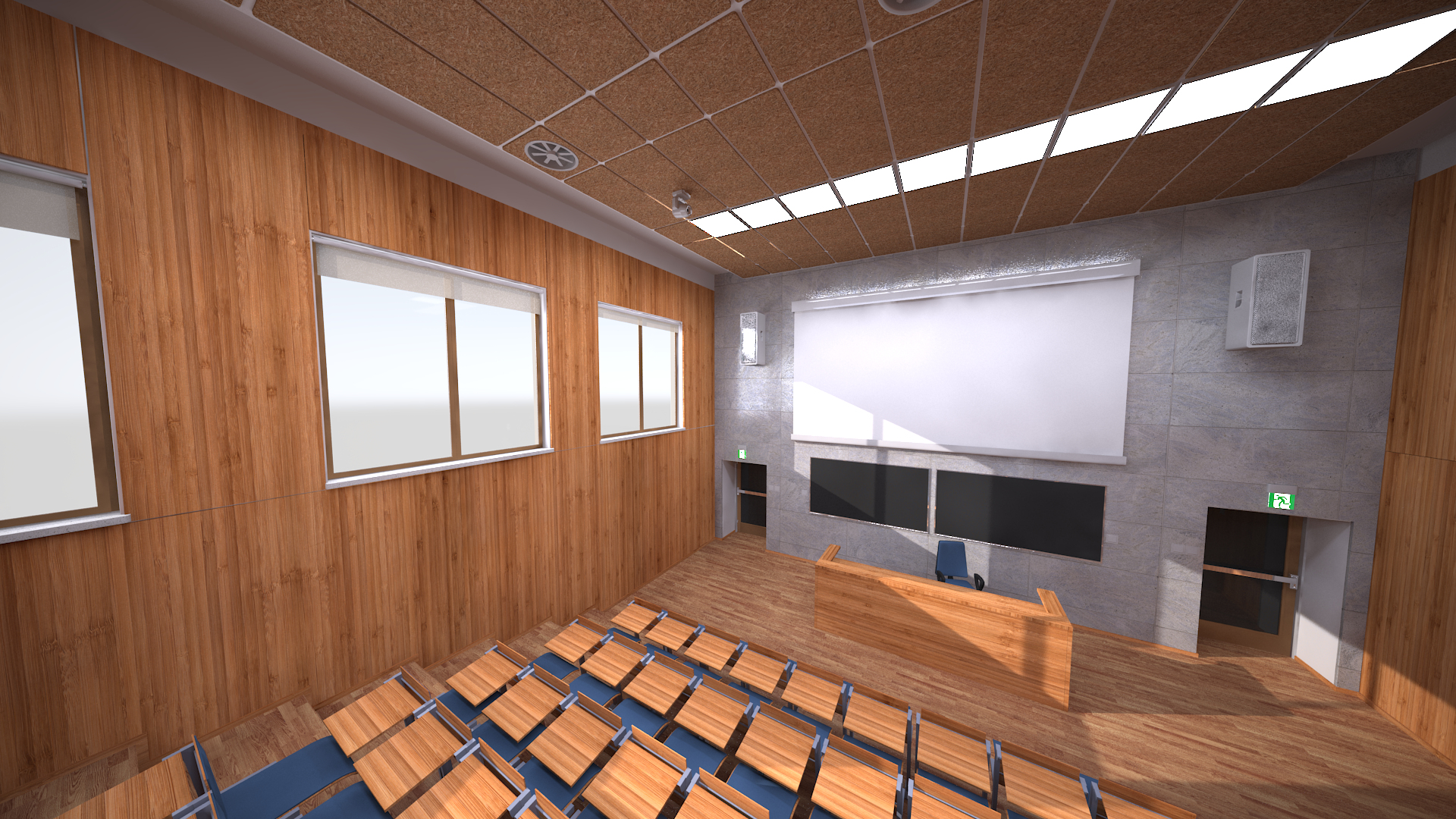 Lecture Hall 3D Model - TurboSquid 1496018