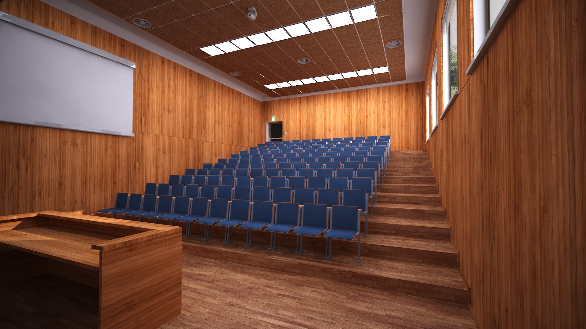 Lecture Hall 3D Model - TurboSquid 1496018