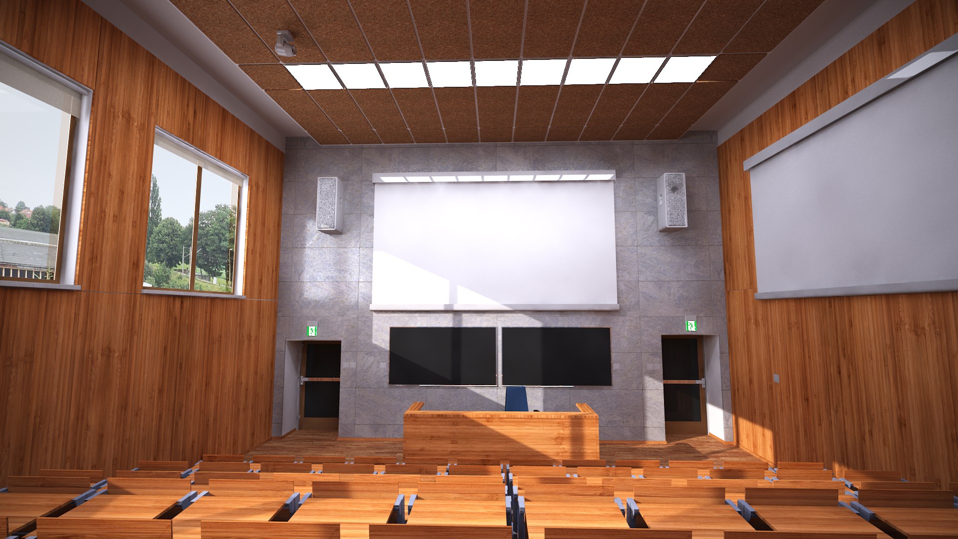 Lecture Hall 3D Model - TurboSquid 1496018