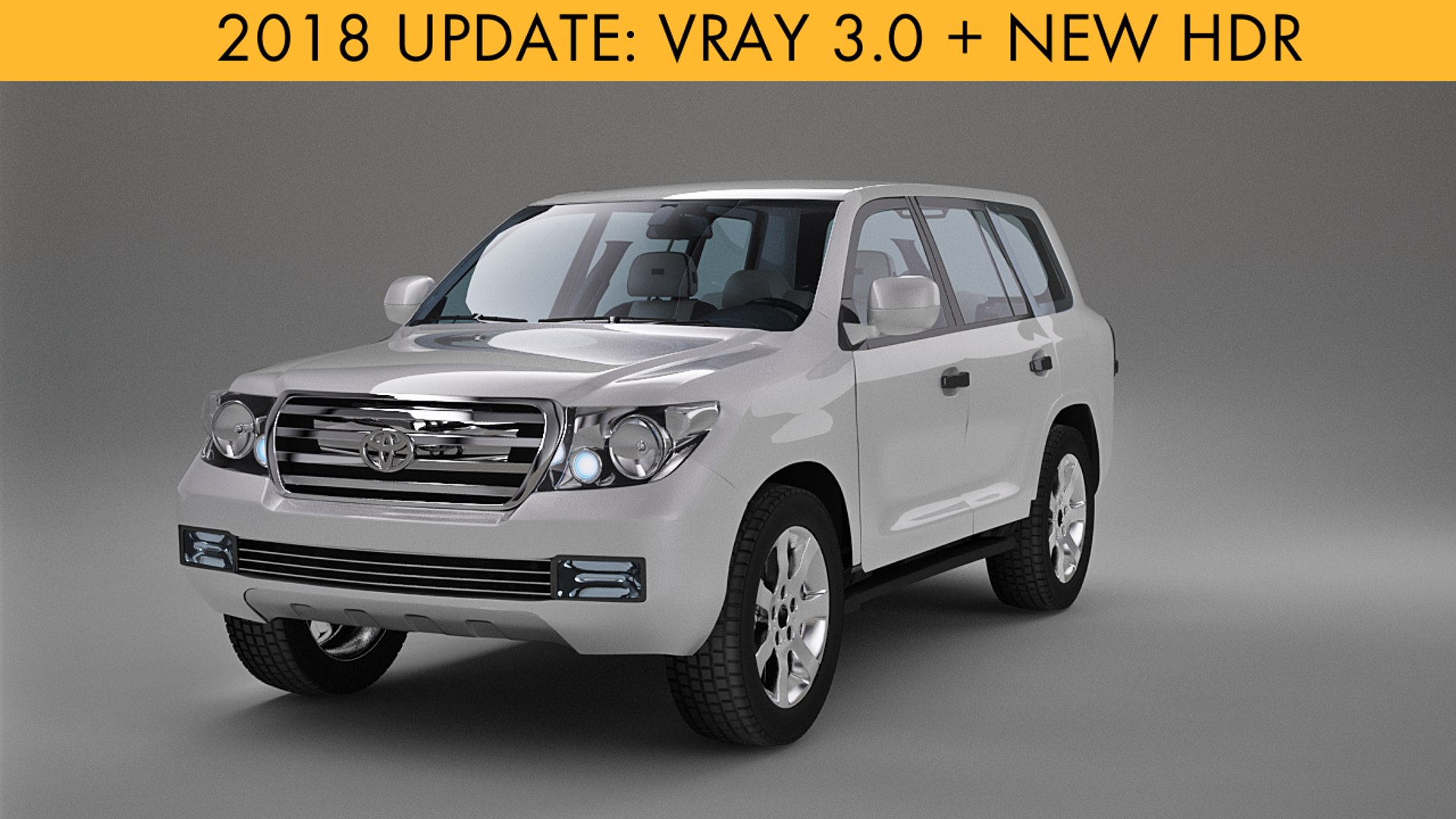 toyota land 200 3d model