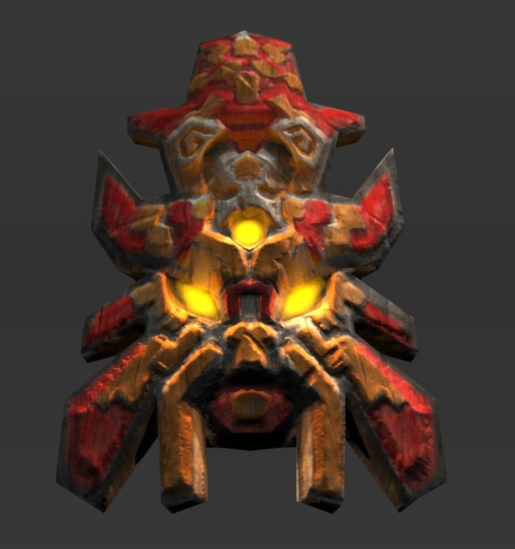 Tribe Ritual Mask 3d Obj