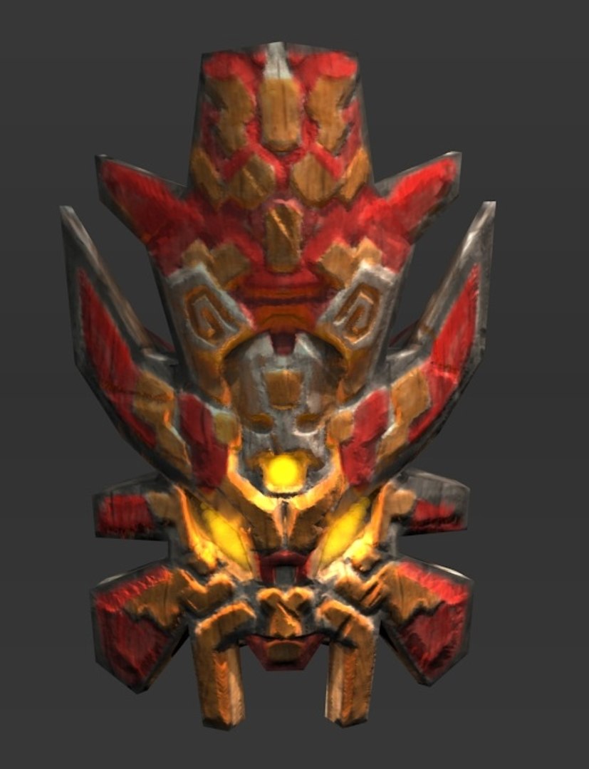 Tribe Ritual Mask 3d Obj