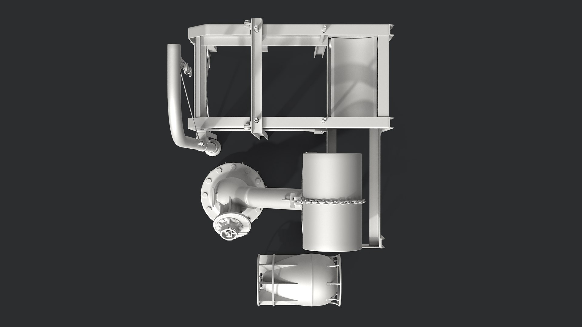 Depth Charge Projector Mk6 loader 3D - TurboSquid 1920345