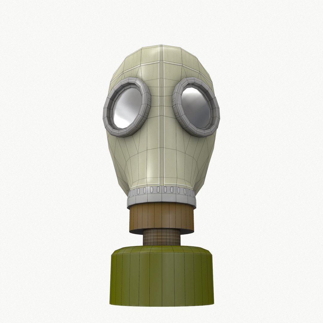 3d Gas Mask Model