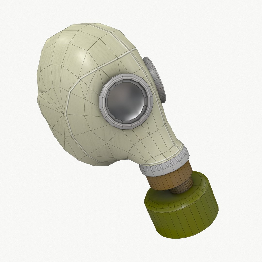 3d Gas Mask Model