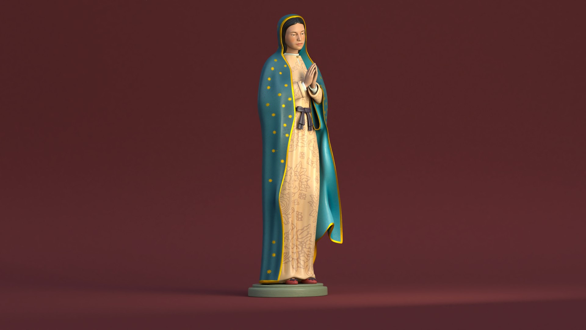 Our Lady Of Guadalupe Statue 3D Model - TurboSquid 1901067