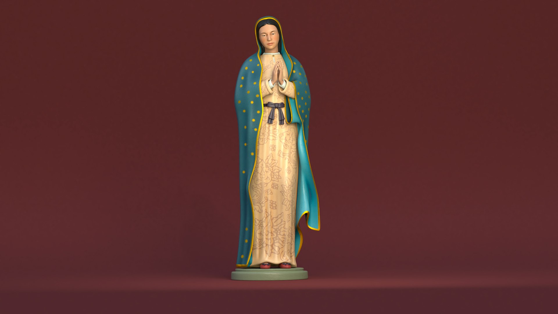 Our Lady Of Guadalupe Statue 3D Model - TurboSquid 1901067