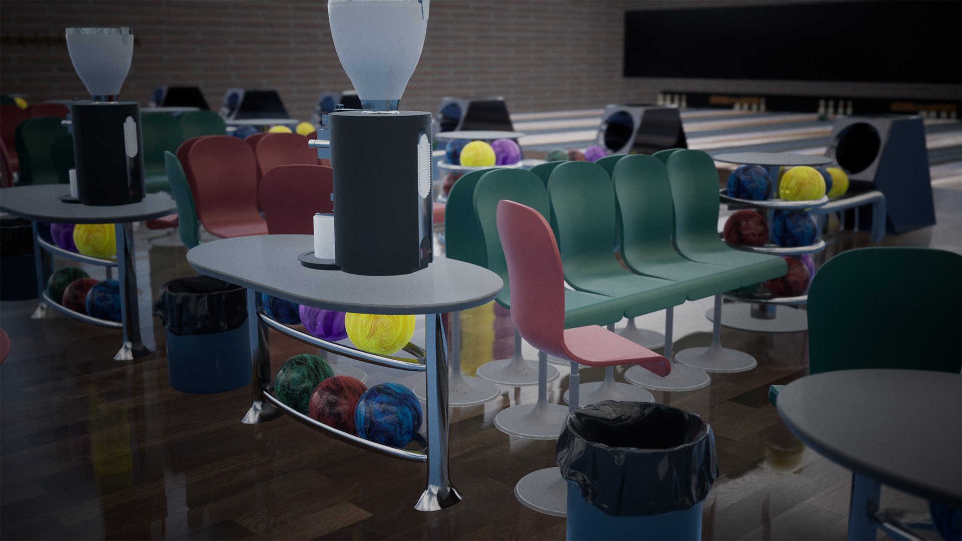 Bowling Club 28 Assets 3D Model - TurboSquid 2112040