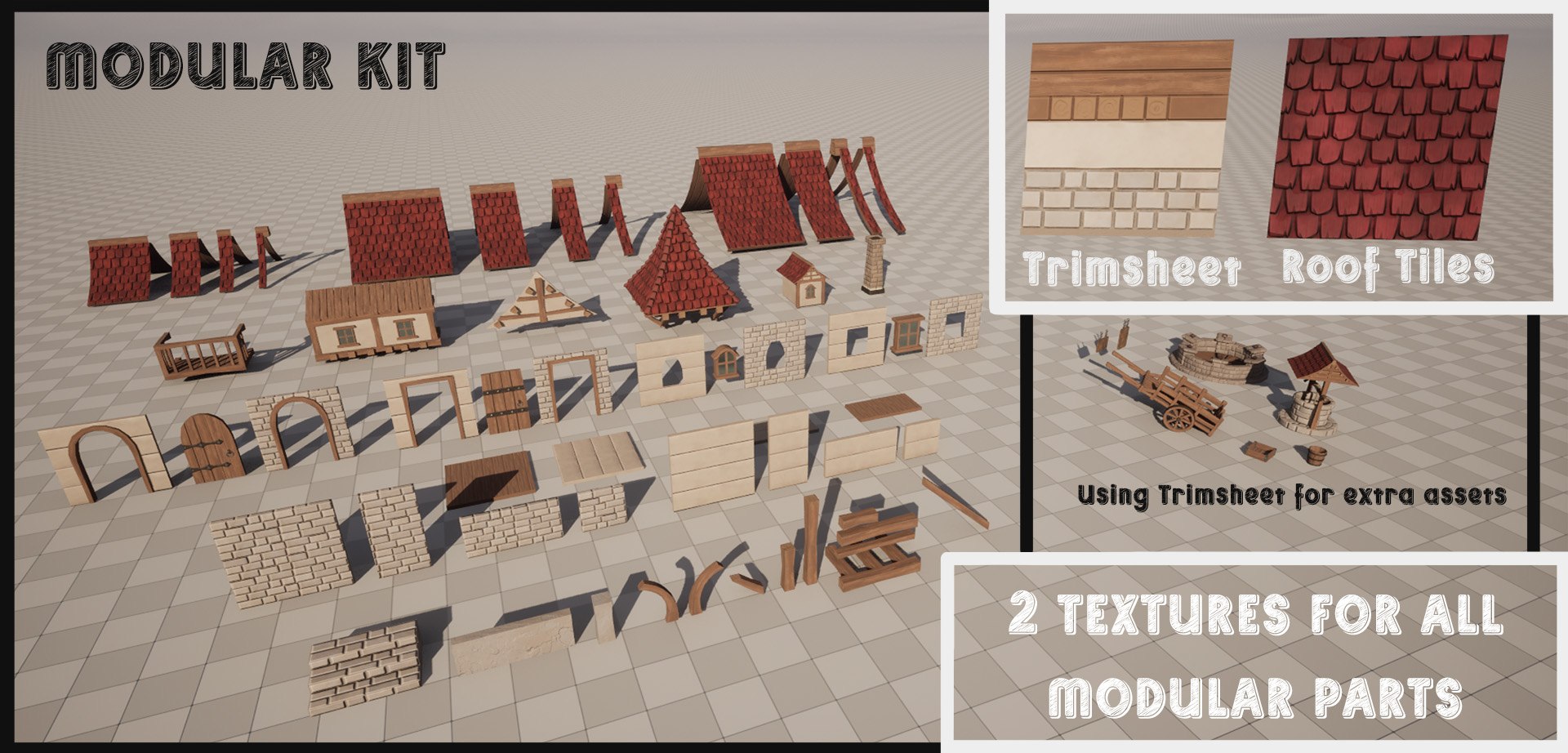 3D Medieval Modular Kit - TurboSquid 2241791