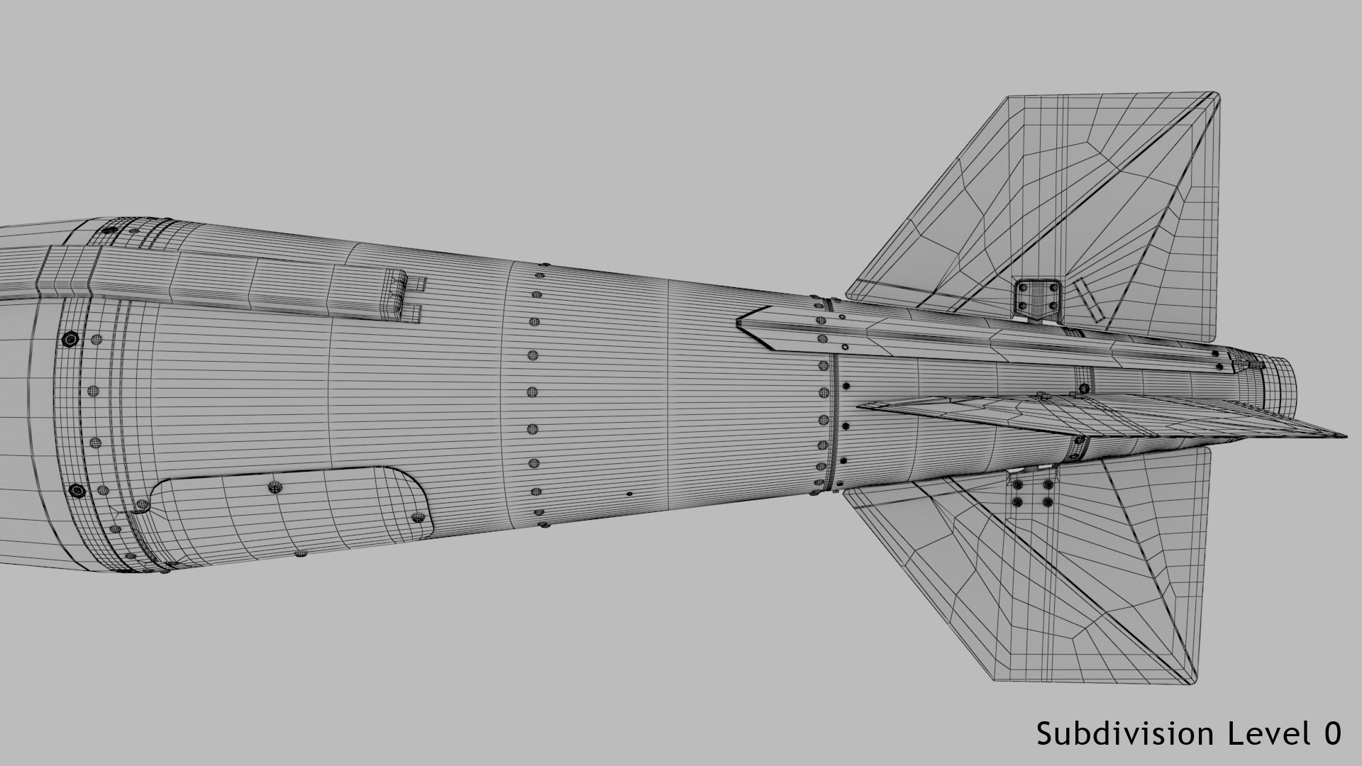 3d gbu-31 v jdam bomb model