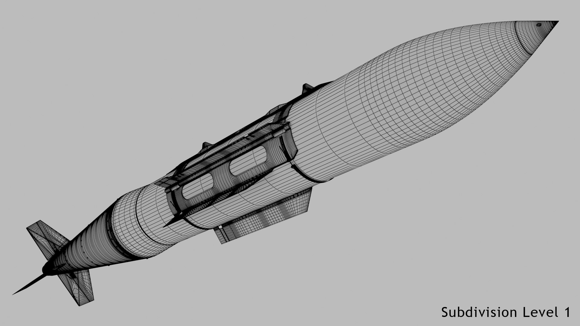 3d gbu-31 v jdam bomb model