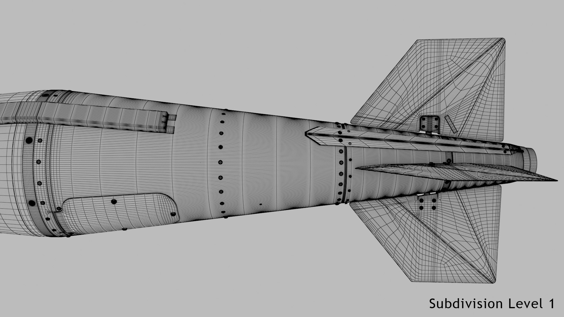 3d gbu-31 v jdam bomb model