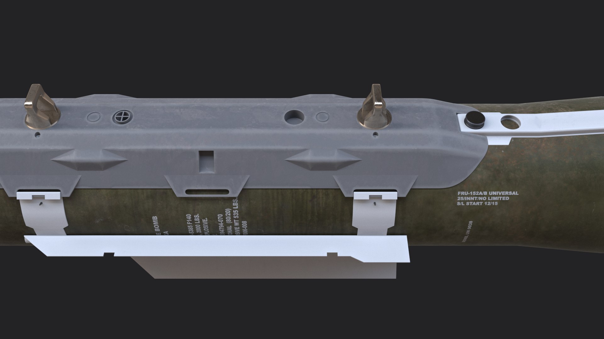 3d Gbu-31 V Jdam Bomb Model