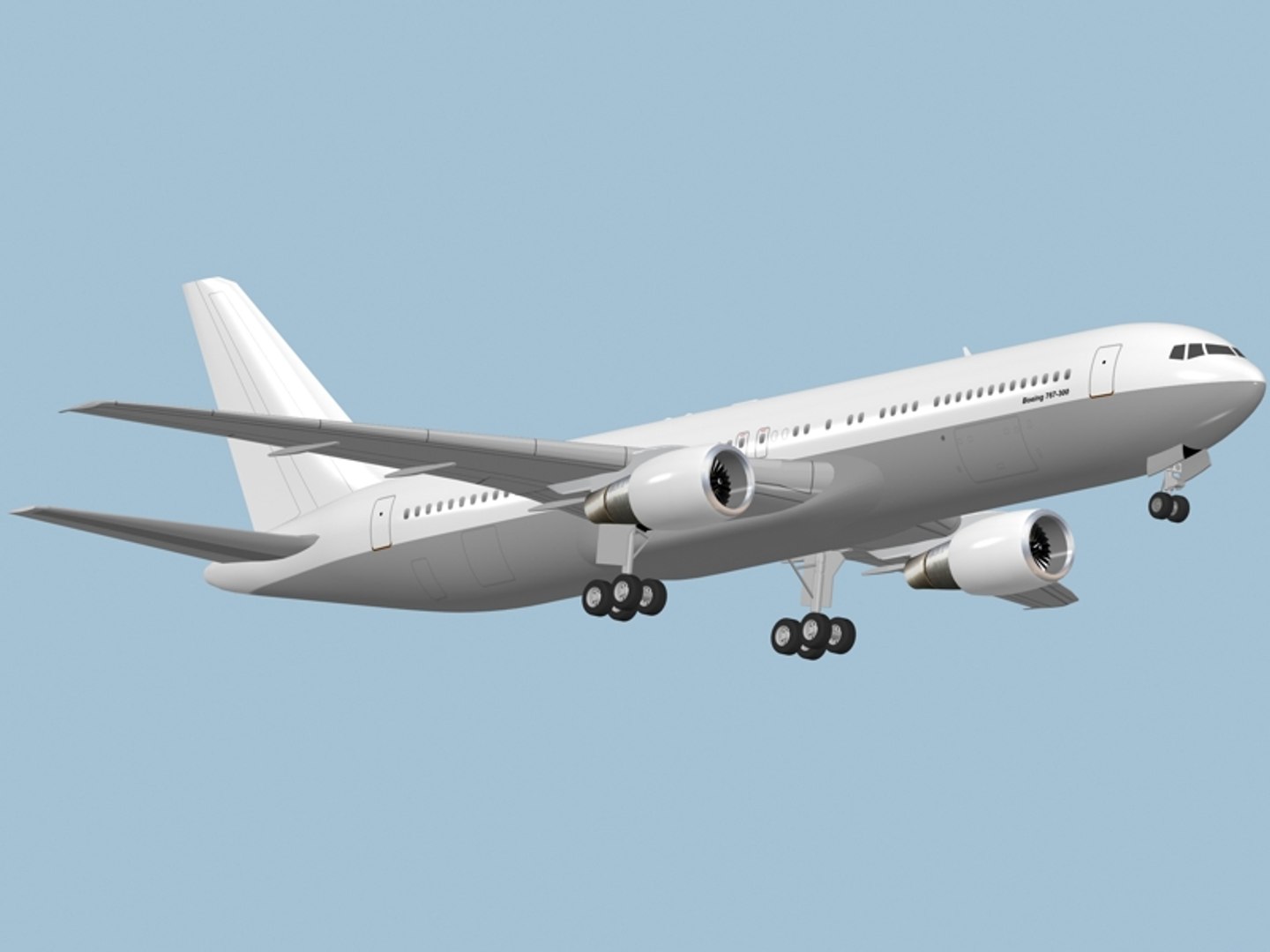 Boeing 767-300 Er Airliner 3d Model