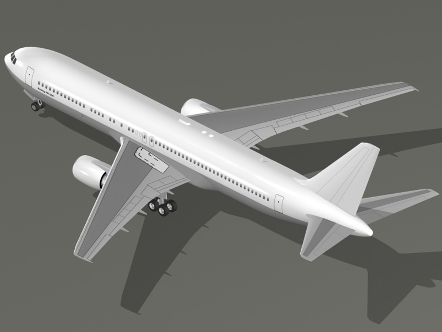 Boeing 767-300 Er Airliner 3d Model