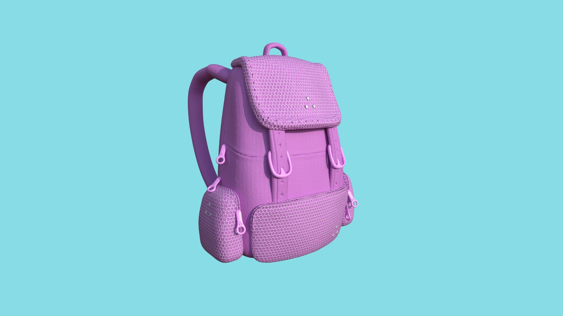 3D Basic Pink Backpack - Character Fashion Design model - TurboSquid ...