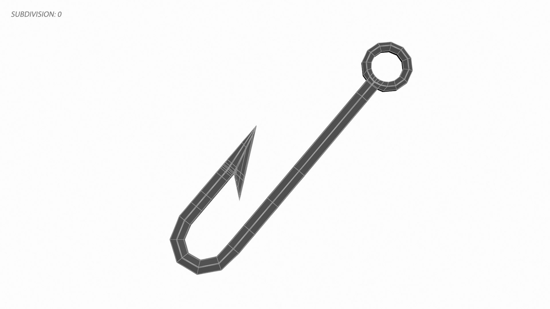 Hay Fish Hook 3D - TurboSquid 2104393