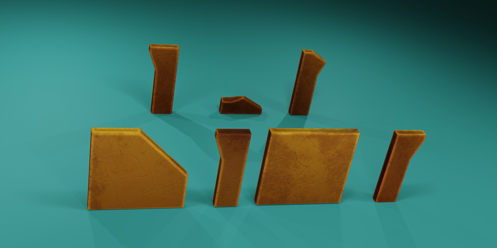 3D Modular Stylized Ruin - TurboSquid 2279650