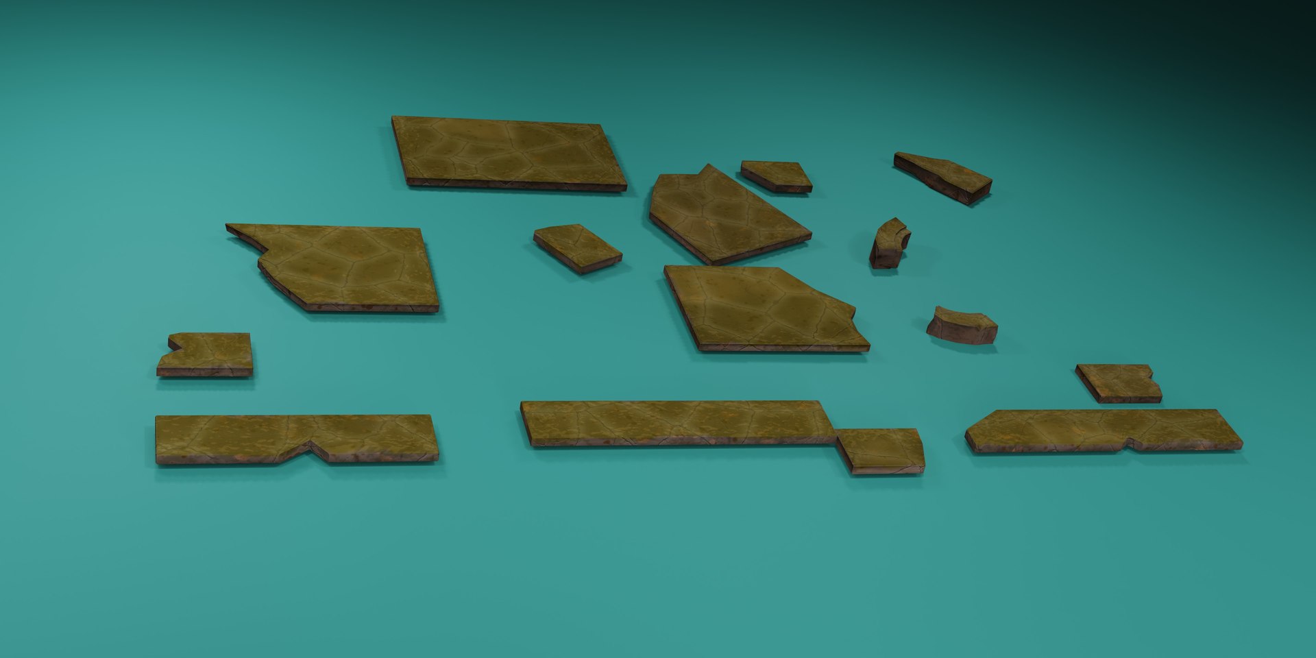 3D Modular Stylized Ruin - TurboSquid 2279650