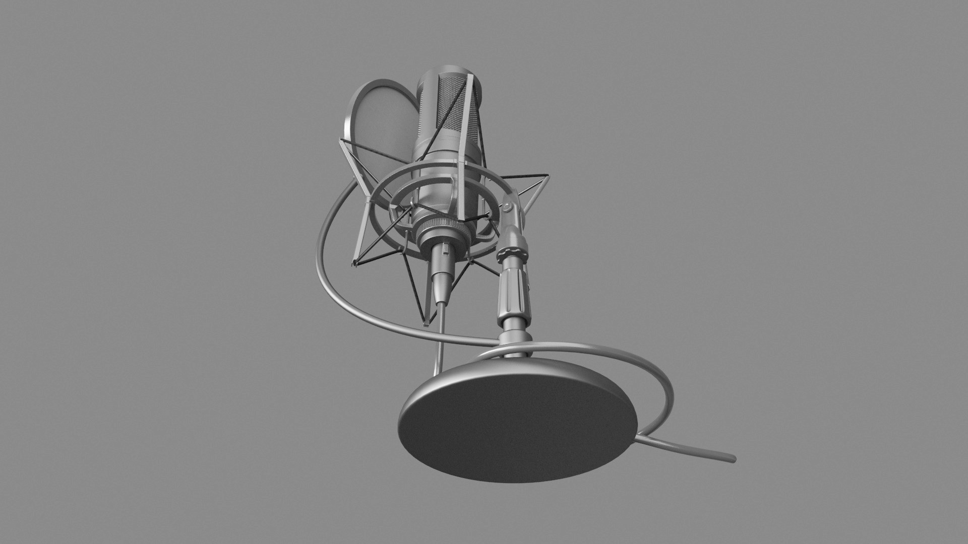 3D Model Condenser Microphone Desktop Stand - TurboSquid 1660556