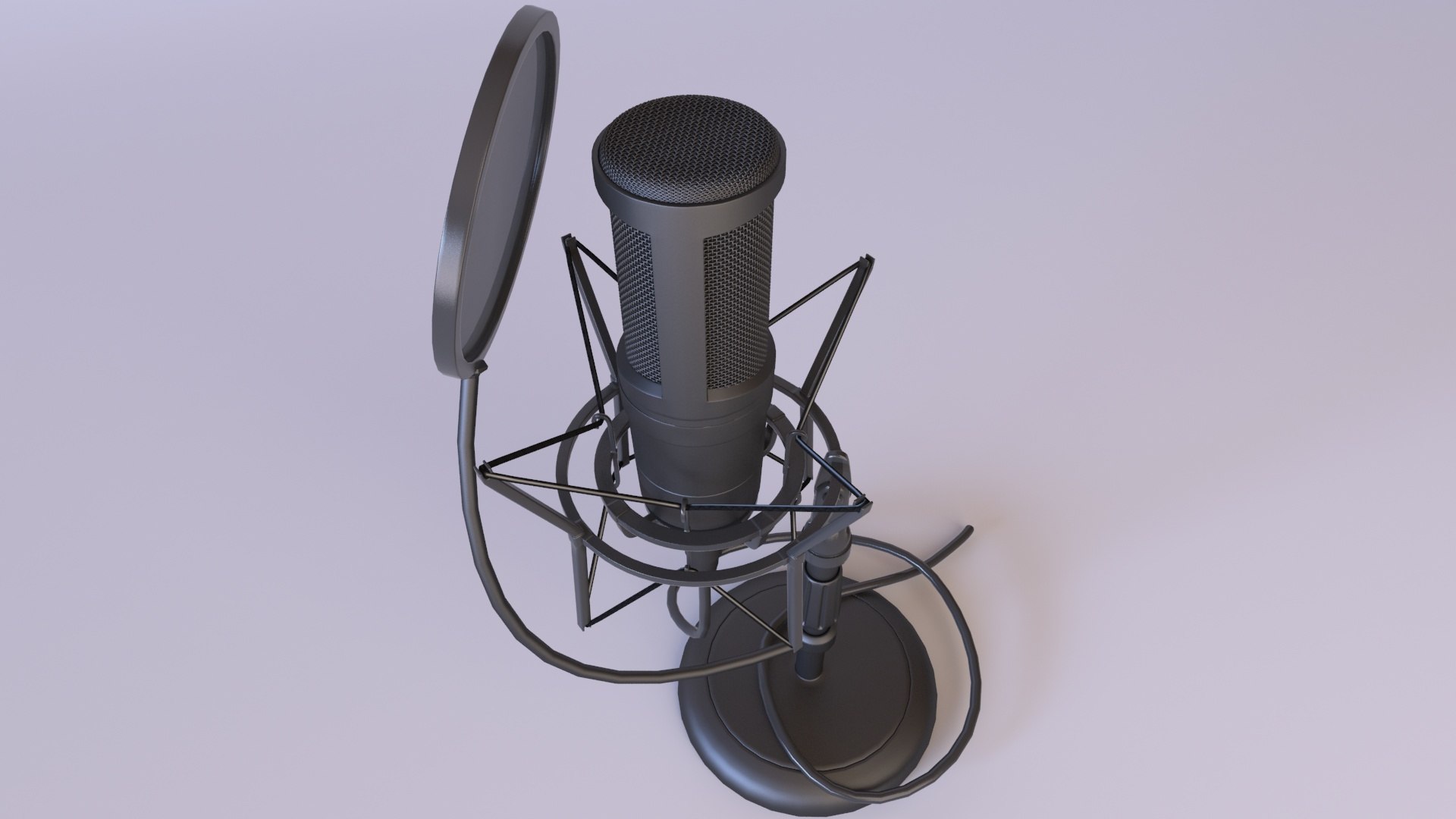 3D Model Condenser Microphone Desktop Stand - TurboSquid 1660556