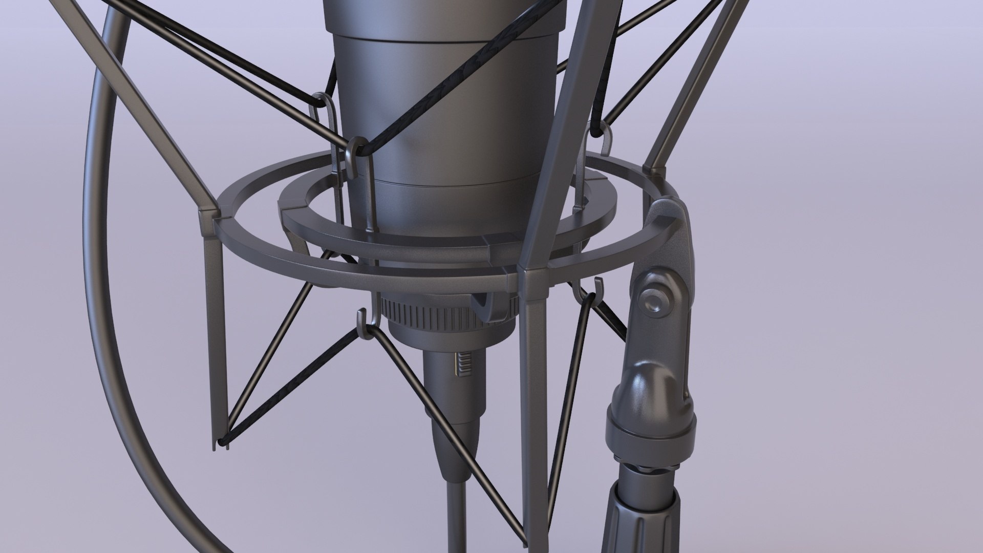 3D Model Condenser Microphone Desktop Stand - TurboSquid 1660556