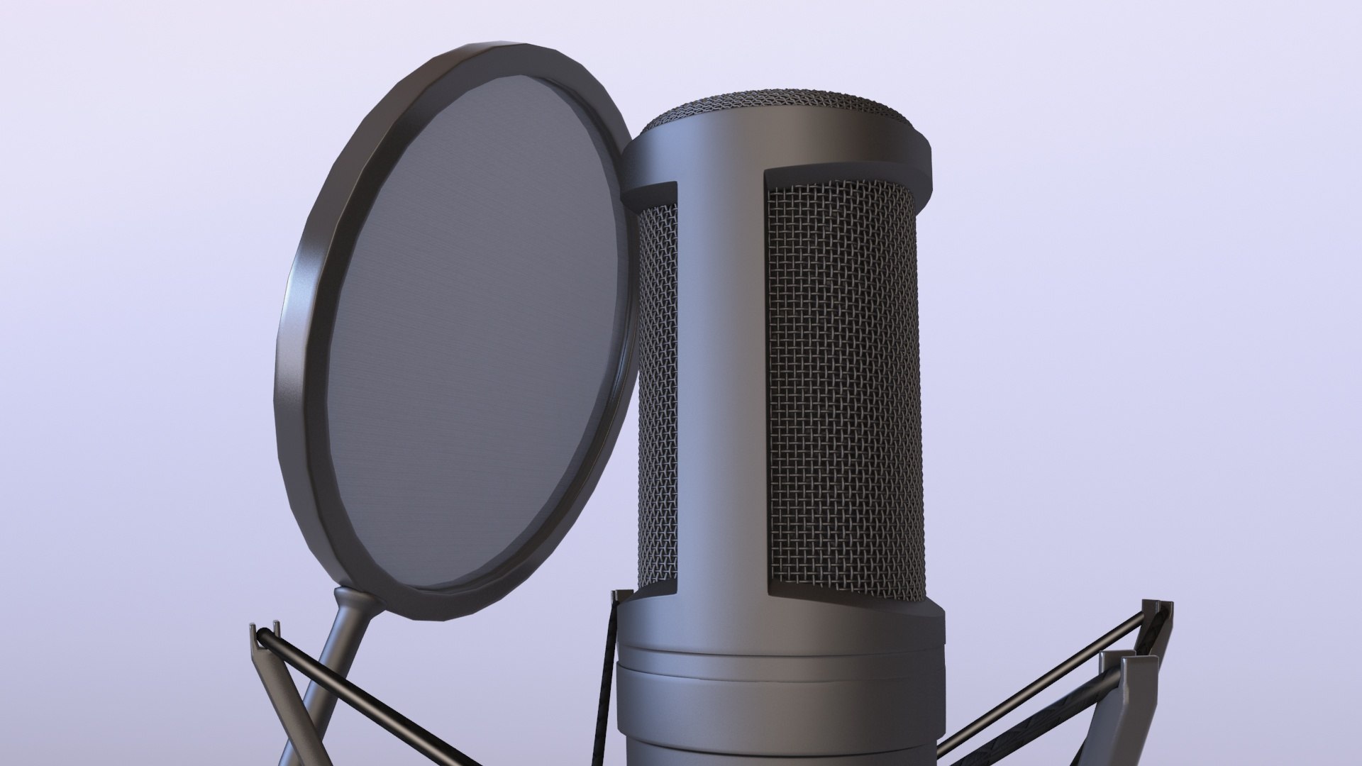 3D Model Condenser Microphone Desktop Stand - TurboSquid 1660556