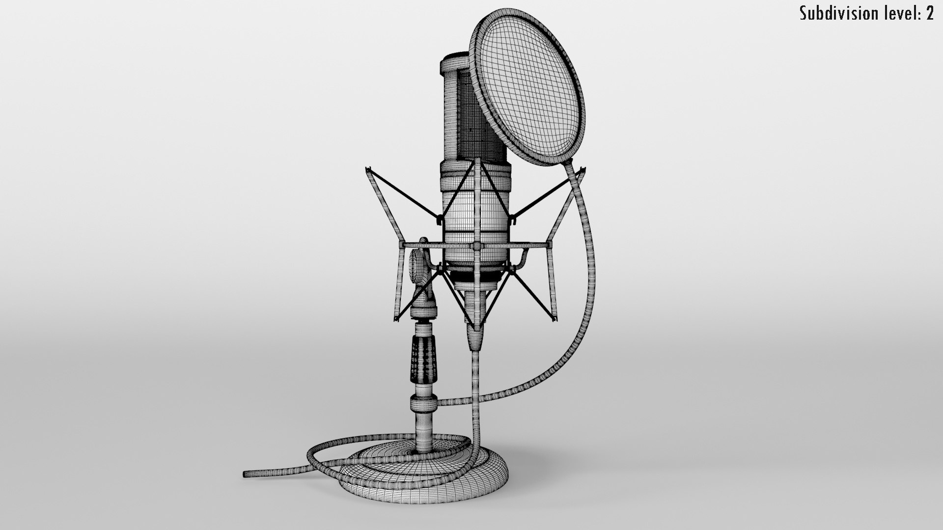 3D Model Condenser Microphone Desktop Stand - TurboSquid 1660556