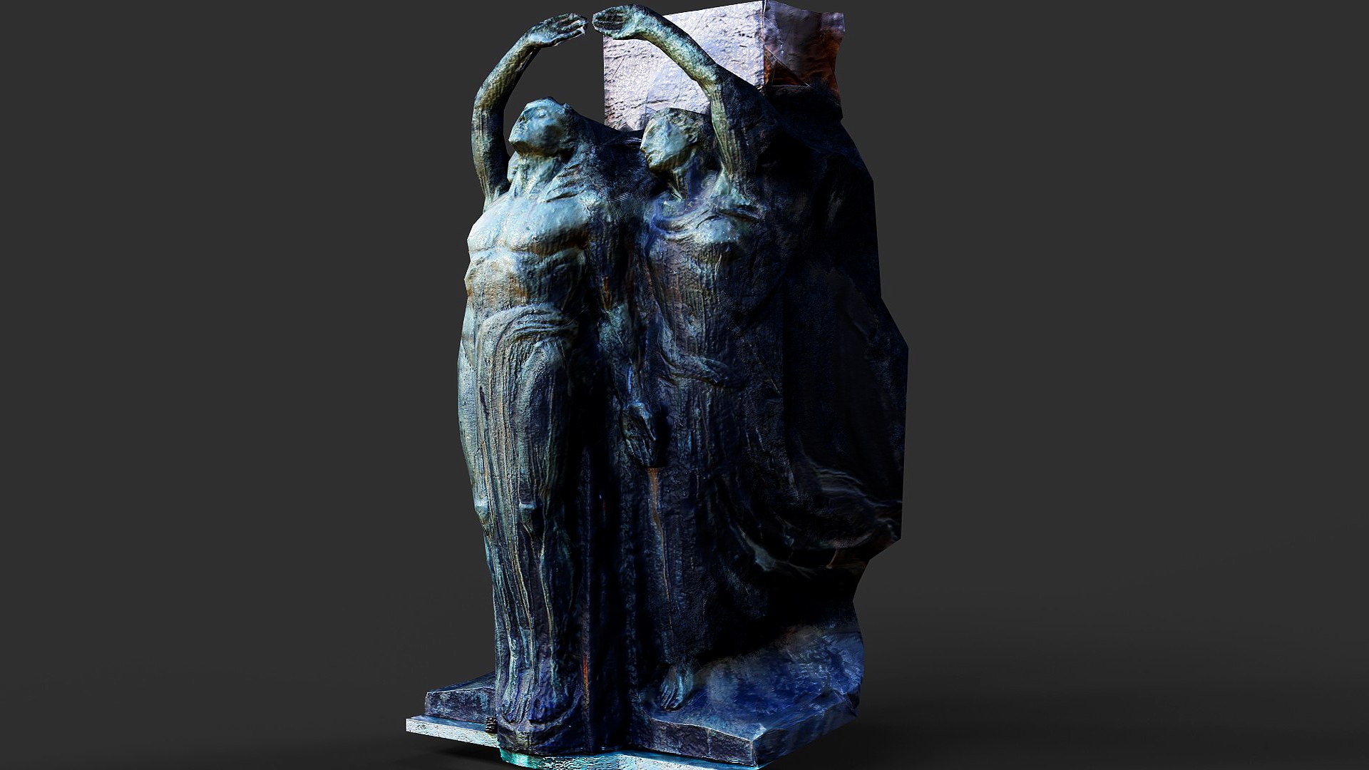 Graveyard Old Bronze Monument PBR Photogrammetry 3D Model - TurboSquid ...