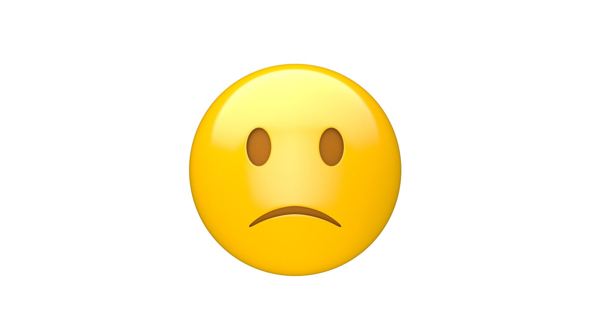 Apple Slightly Frowning Face Model - TurboSquid 1771699