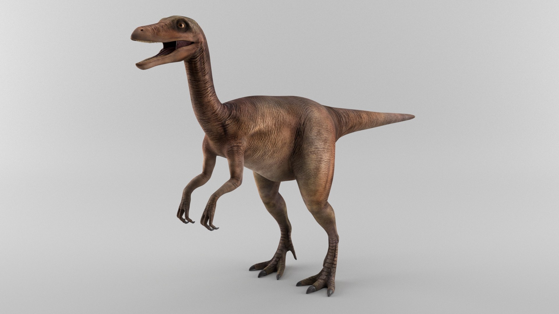 Realistic Gallimimus Rigged 3D Model - TurboSquid 1454396