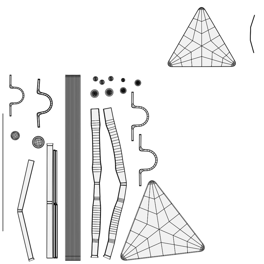Traffic Sign Road Narrowing 3D Model - TurboSquid 2143947
