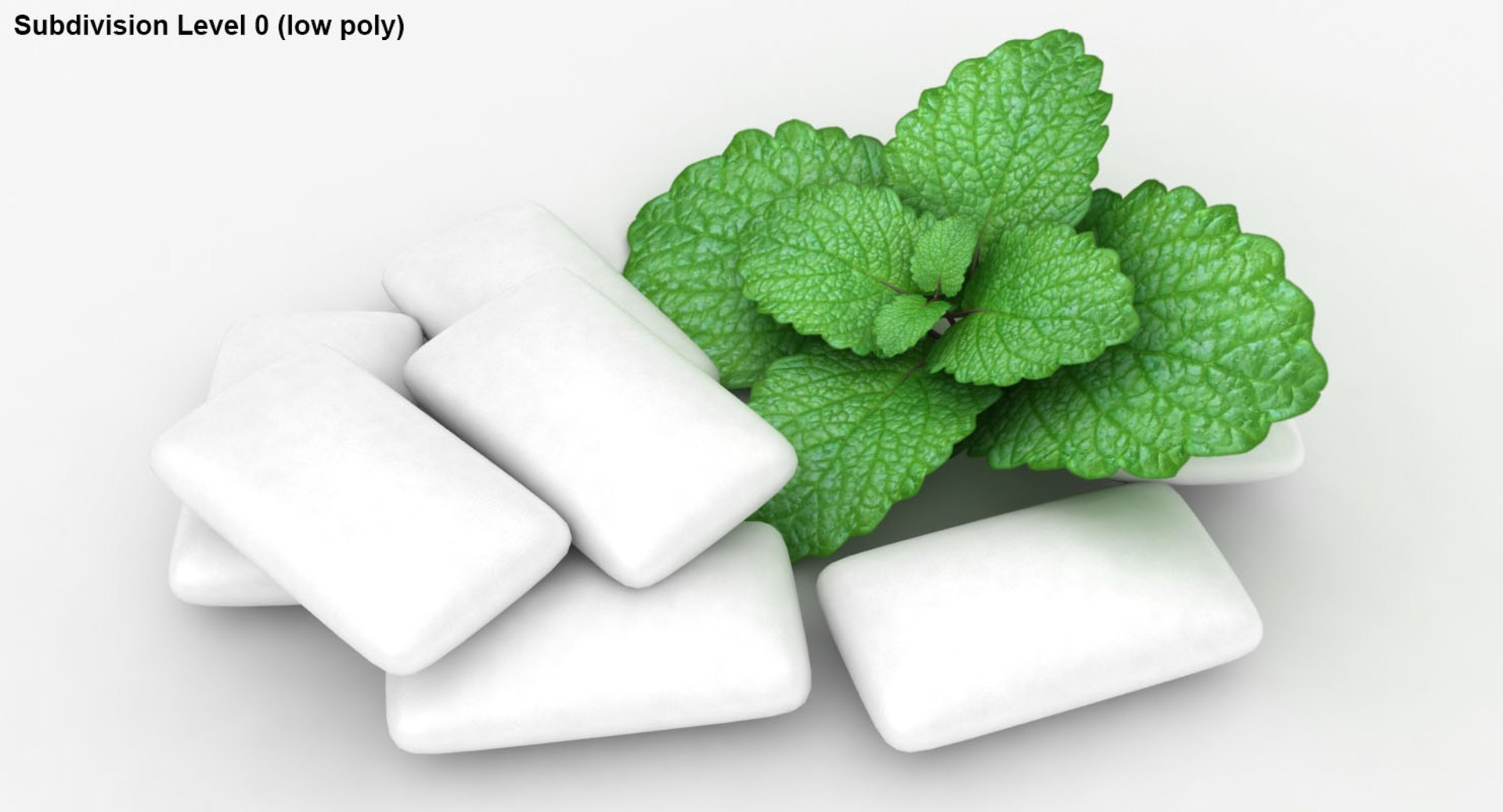 Chewing Gum Mint 3D Model - TurboSquid 1244245
